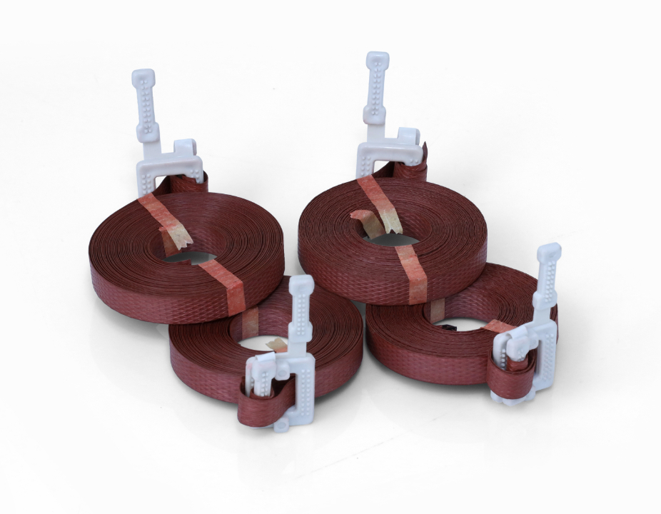 AGU PRE-CUT STRAPPING – 1/2″ X 17′ RED - Adroit Global Vials